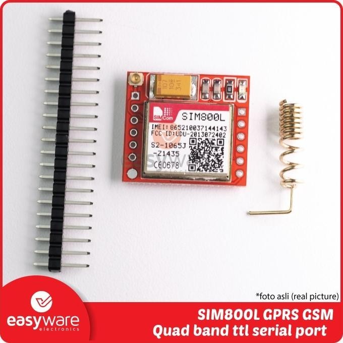 Jual SIM800L SIM800 GPRS GSM MINI BREAKOUT MODULE | Shopee Indonesia
