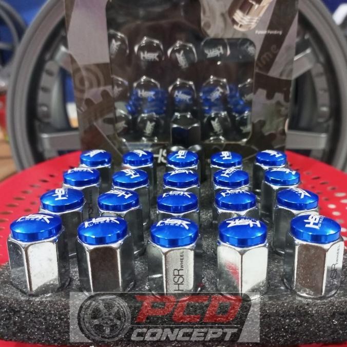 Jual baut roda / mur roda mobil racing hsr ukuran 1,5 blue panjang ...
