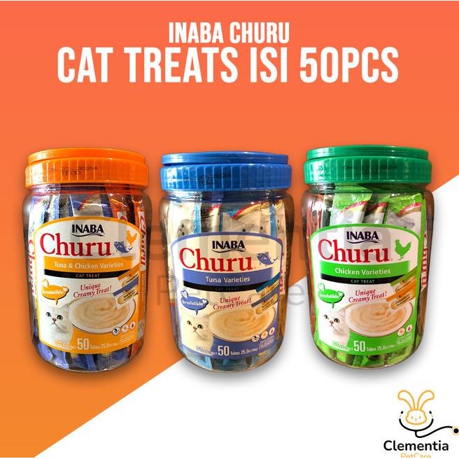 Jual Inaba Churu Chu Ru Toples Isi 50 Pcs - Sna Kucing | Shopee Indonesia