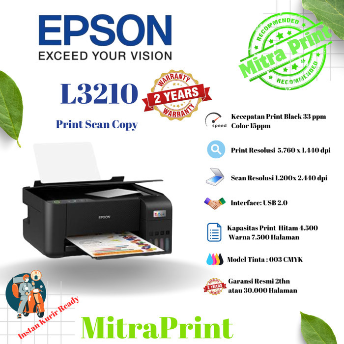 Jual HARGA DISC - Printer Epson L3210 Print Scan Copy | Shopee Indonesia
