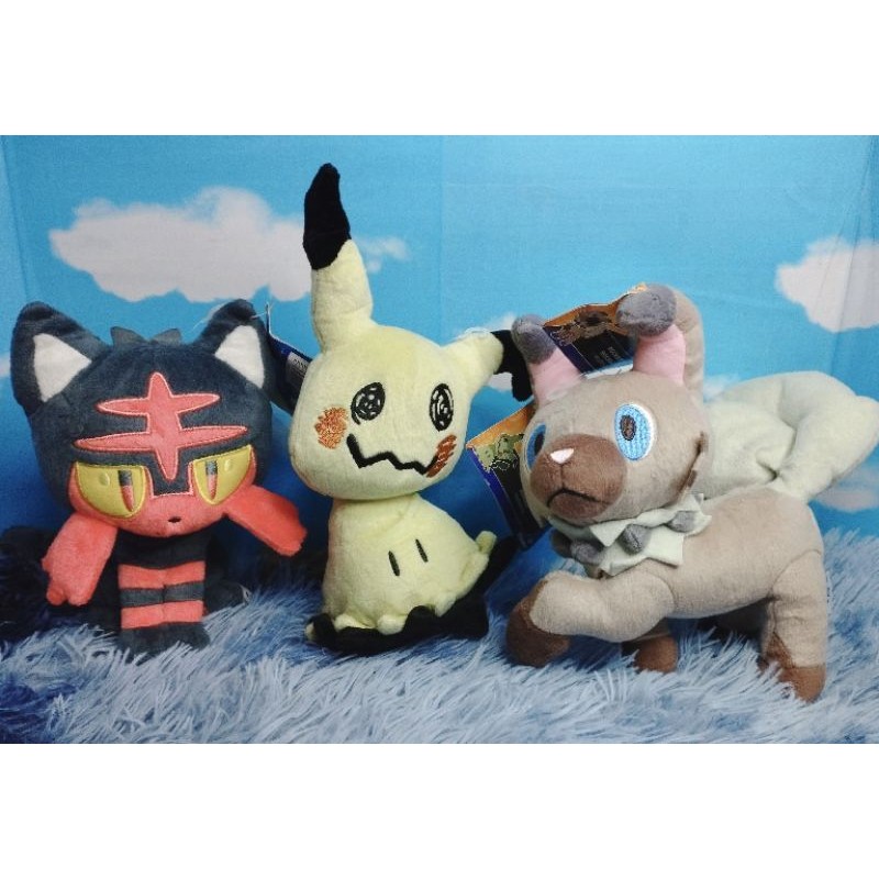 Jual TOMY POKEMON MIMIKYU ROCKRUFF LITTEN PLUSH Boneka Pokemon Mimikyu ...