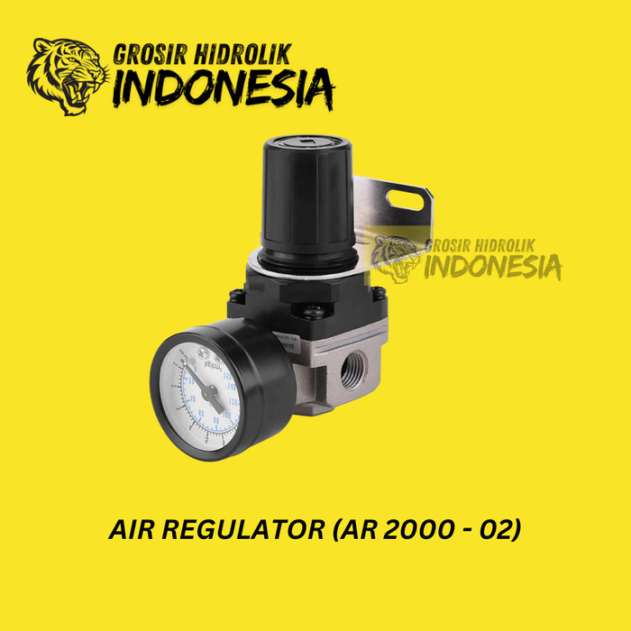 Jual AR 2000 - 02 AIR REGULATOR PNEUMATIC WITH GAUGE MAX 10 BAR ...