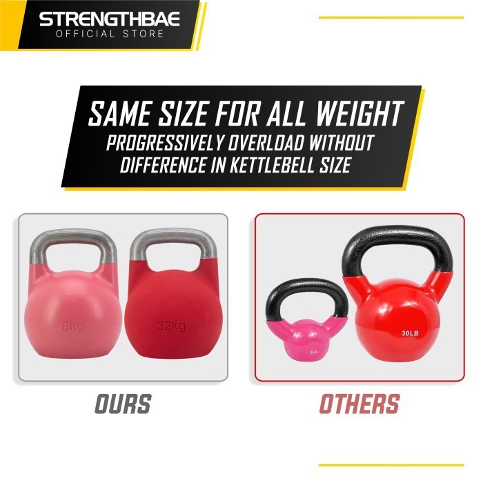 Jual Neww Competition Kettlebell Strengthbae Hollow Body Kettle Bell ...