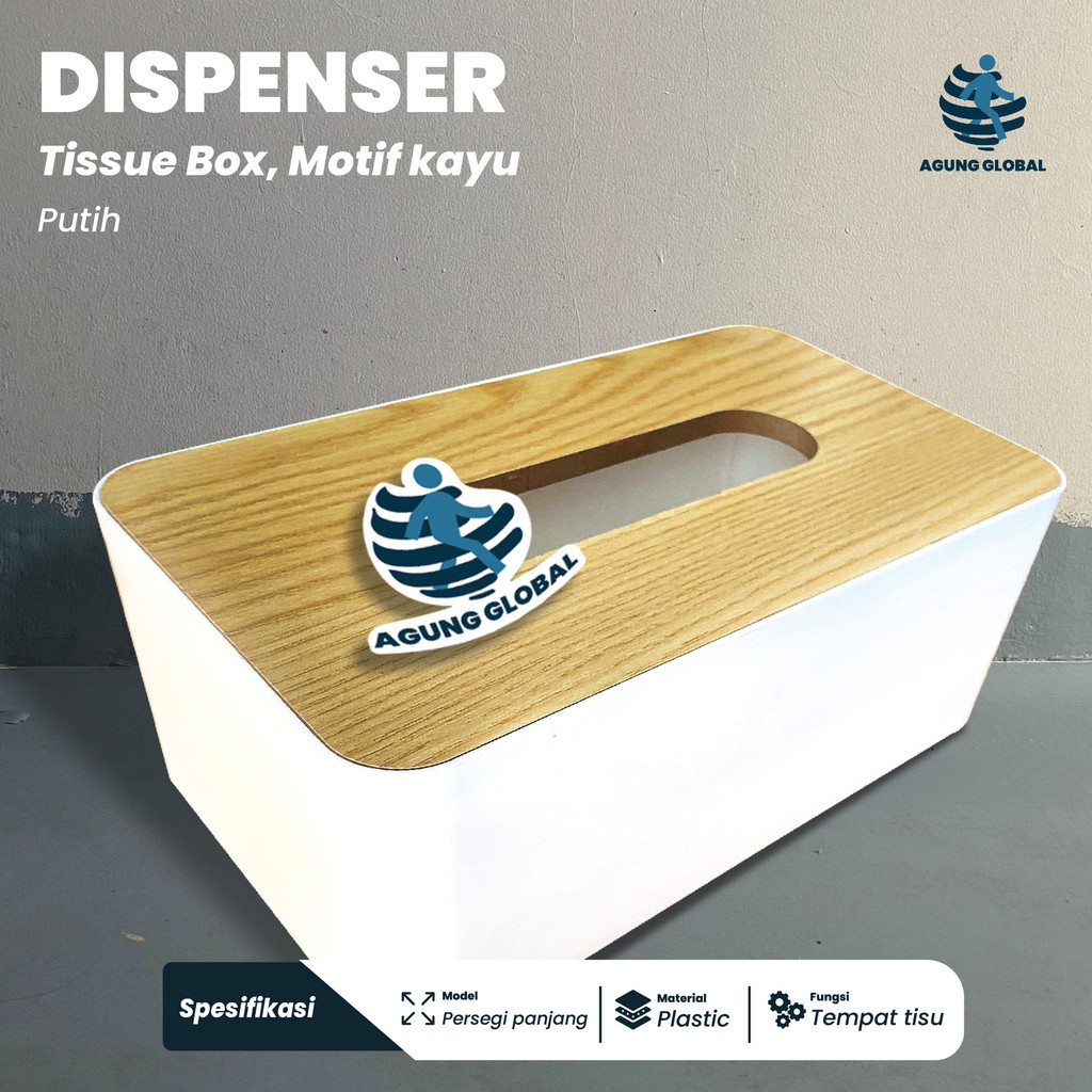 Jual Natural Bamboo Tissue Box Dispenser Meja Kotak Tempat Tissu Motif ...