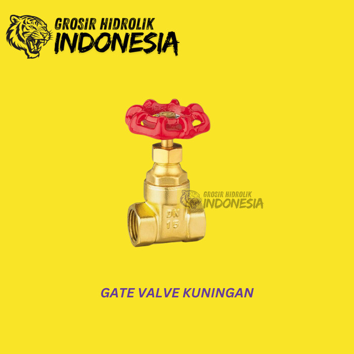 Jual 1'' STOP KRAN GATE VALVE KUNINGAN / GATE VALVE KUNINGAN BRASS ...