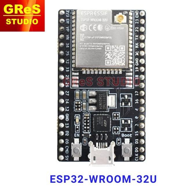 Jual ESP32-DevKitC Development Board IoT NodeMCU - ESP32-WROOM-32U | Shopee Indonesia
