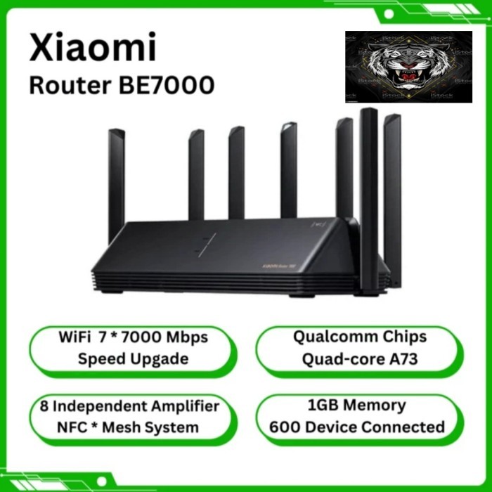Jual Xiaomi Router BE7000 WiFi 7 Tri-Band 7000Mbps 4K Qam Mesh System ...