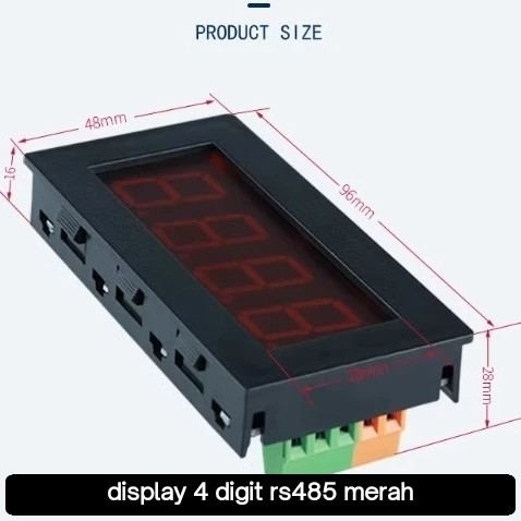 Jual Plc Digital Panel Meter Led Modbus Rs485 Display Omron Cp Modicon ...