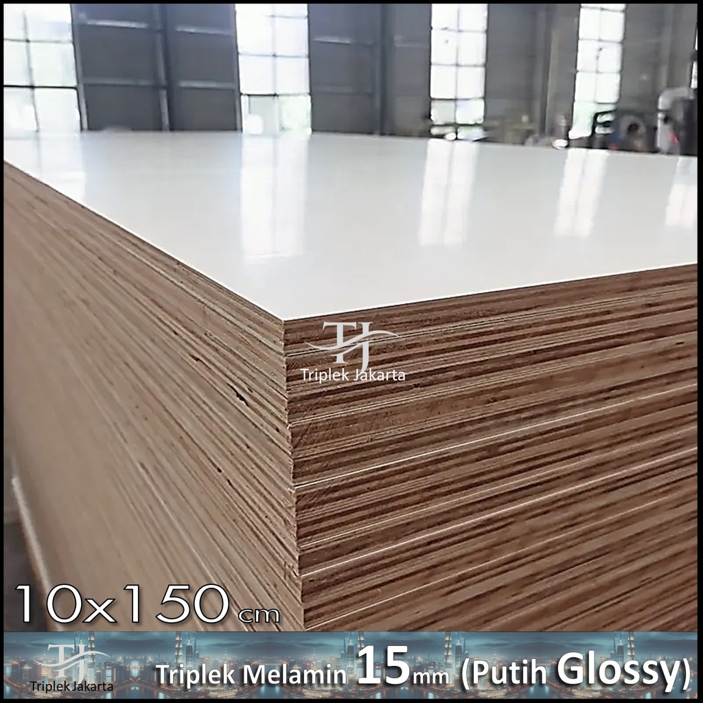 Jual Melamin Putih GLOSSY 1 Muka 15mm 10x150 cm | ISI 2 LEMBAR ...