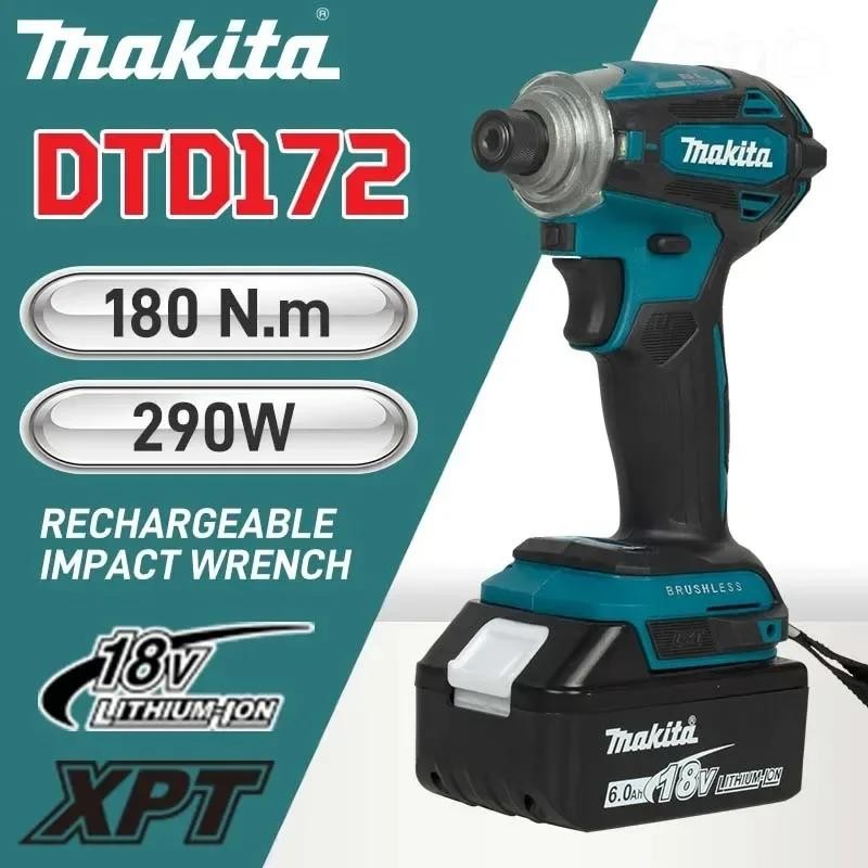 Jual Makita DTD172 Impact Driver Drill 180Nm 18V Brushless Moter Cordless Electric ScrewDriver ...