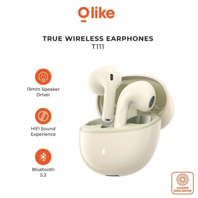 Jual EARPHONE - OLIKE T111 AIRBUDS TRUE WIRELESS BLUETOOTH 5.3 EARPHONE EARBUDS TWS | Shopee ...
