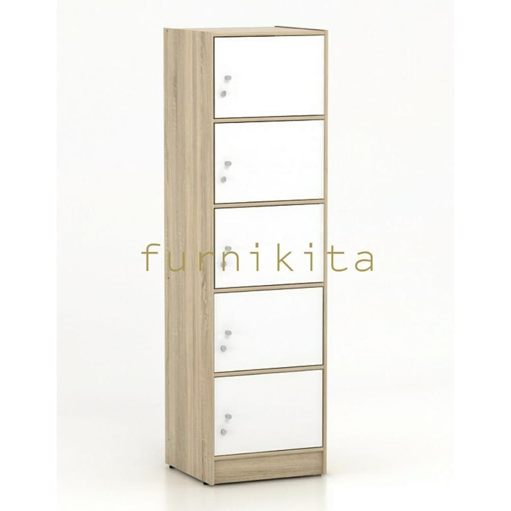 Jual JTR - RAK BUKU SERBAGUNA KAYU SUSUN 5 FULL KUNCI LEMARI ARSIP FILE ...