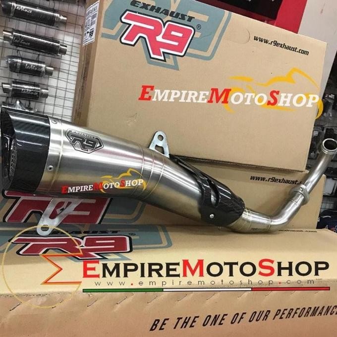 Jual ORI - KNALPOT R9 H2 NEW YAMAHA XMAX FULLSYSTEM STAINLESS | Shopee ...