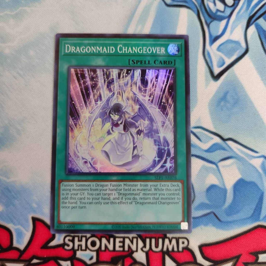 Jual yugioh AE dragonmaid changeover SLF1-AE076 SR original | Shopee Indonesia