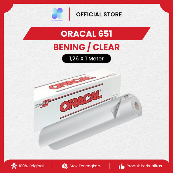 Jual Ready Sticker Oracal 651 000 Bening Clear Gloss Matte Doff ...