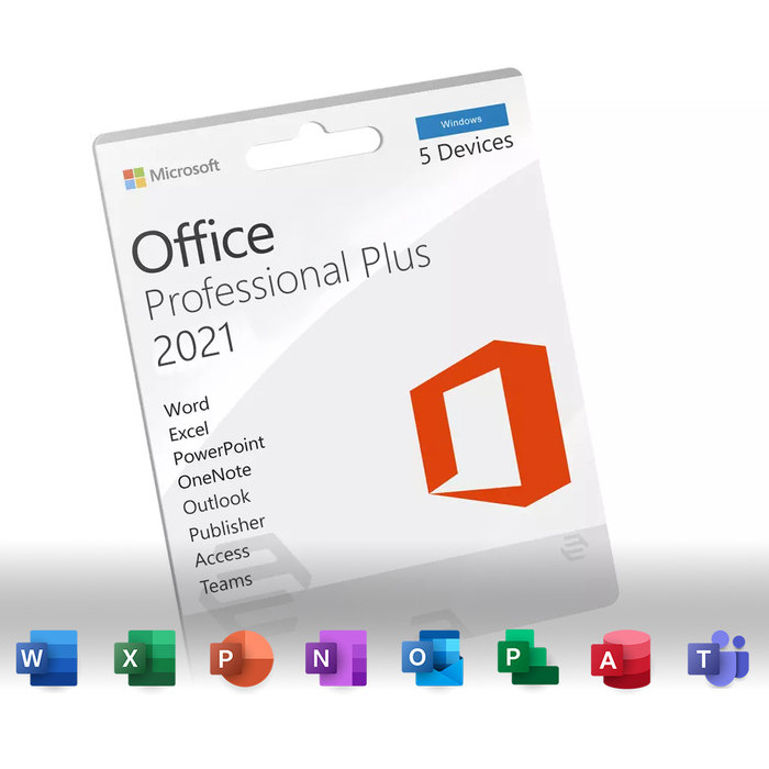 Jual Microsoft Office 2021 Professional Plus Bind Email License For 5 ...