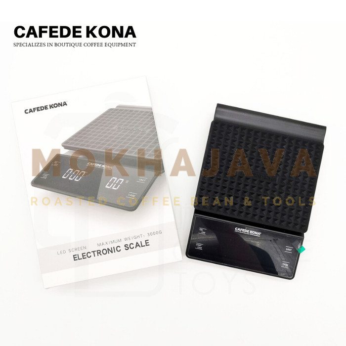 Jual Cafede Kona Digital Drip Scale Timer Coffee Timbangan Dapur Kopi ...