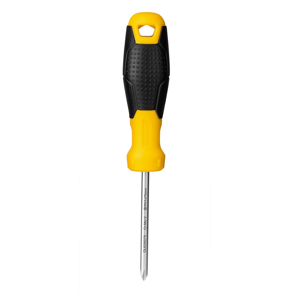 Jual Deli Philips Slotted crewdriver / Obeng Plus Minus Magnet PH1 5mm ...