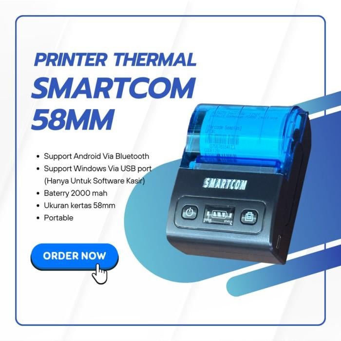 Jual Smartcom Printer Thermal Bluetooth V2 58Mm | Shopee Indonesia