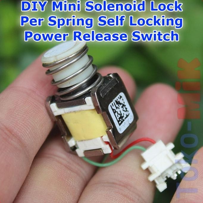 Jual DIY Mini Solenoid Magnetic Spring Lock PER Release Switch DC 3V-5V ...