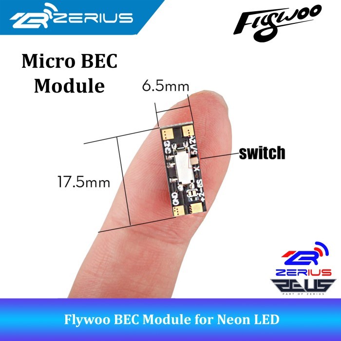 Jual FLYWOO BEC 5V / 12V 2A BEC Module with Switch, Micro BEC 5V / 12V | Shopee Indonesia