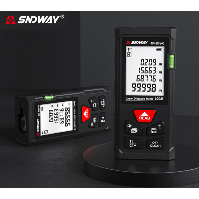 Jual Sndway Rangefinder Meteran Laser Merah 40 - 100 Meter Sw-Mt/Ms ...
