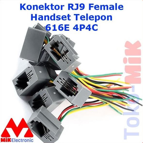 Jual Baru 616E 4P4C RJ9 FEMALE TELEPHONE CONNECTOR ADAPTER W 4 WIRES 8CM tokmi99 Kualitas Baik ...