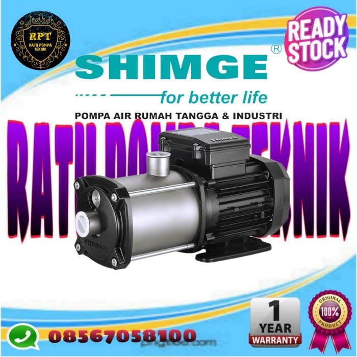 Jual Mesin Pompa Dorong Sentrifugal Multistage Stainless Shimge BWI 3-6 ...