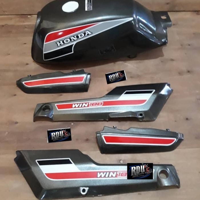 Jual Tangki Honda Win 100 Sett Cover Body Lengkap Warna Abu Abu ...