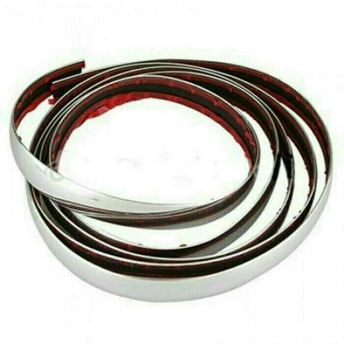 Jual List Moulding Chrome Bemper / Bumper Mobil 15Mm | Shopee Indonesia