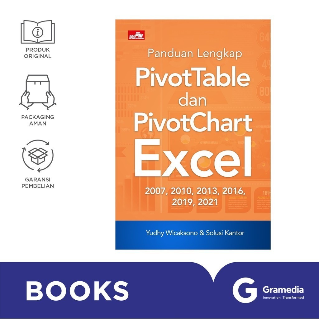 Jual Buku Panduan Lengkap Pivottable dan Pivotchart Excel 2007, 2010, 2013, 2016, 2019, 2021 ...