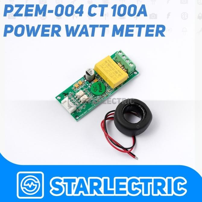Jual PZEM-004T SENSOR ARUS TEGANGAN AC POWER WATT METER 100A CLOSE CT ...