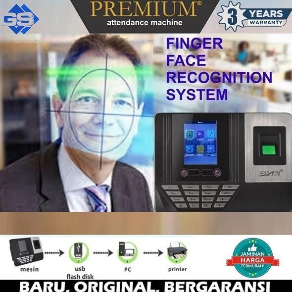 Jual MESIN ABSENSI / ABSEN MUKA WAJAH FACE RECOGNITION + SIDIK JARI FINGER | Shopee Indonesia