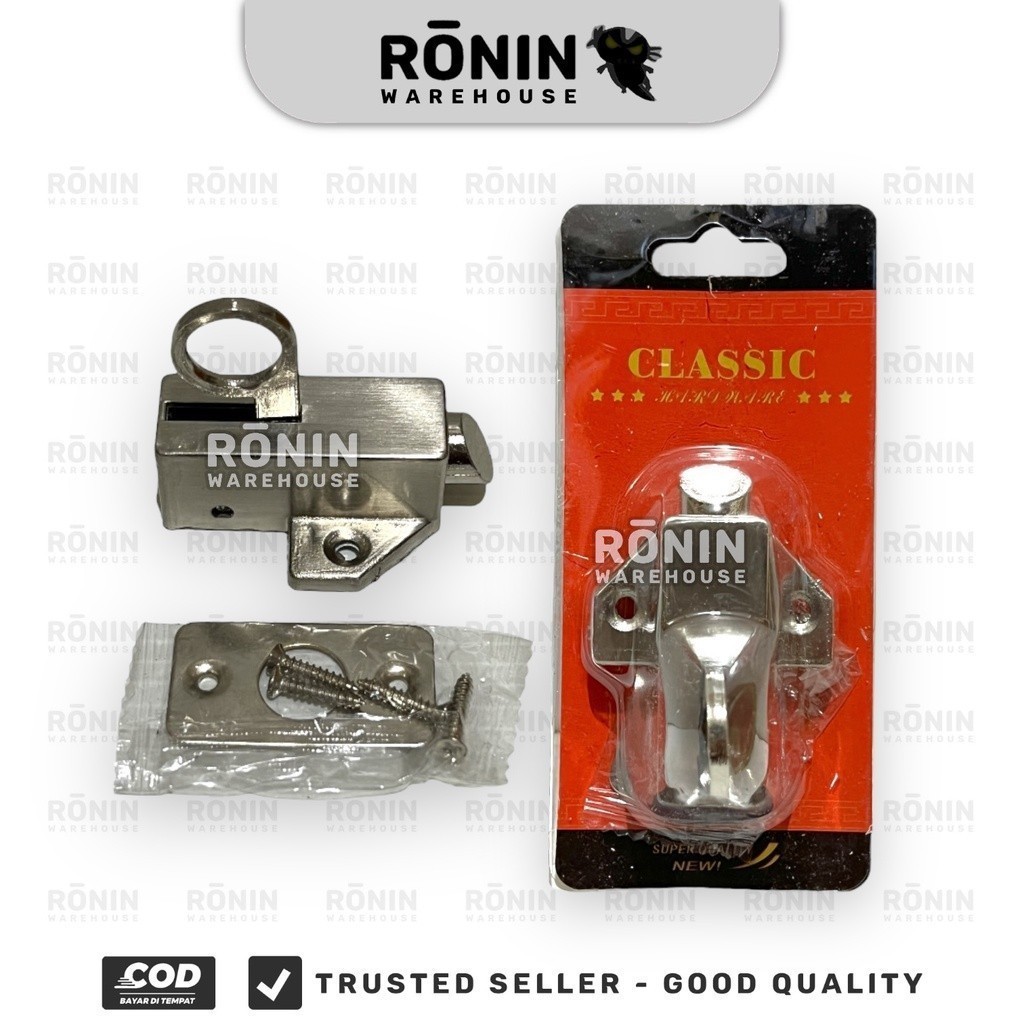 Jual CLASSIC Spring Knip 907 Kotak Knife Grendel Kodok Jendela ...