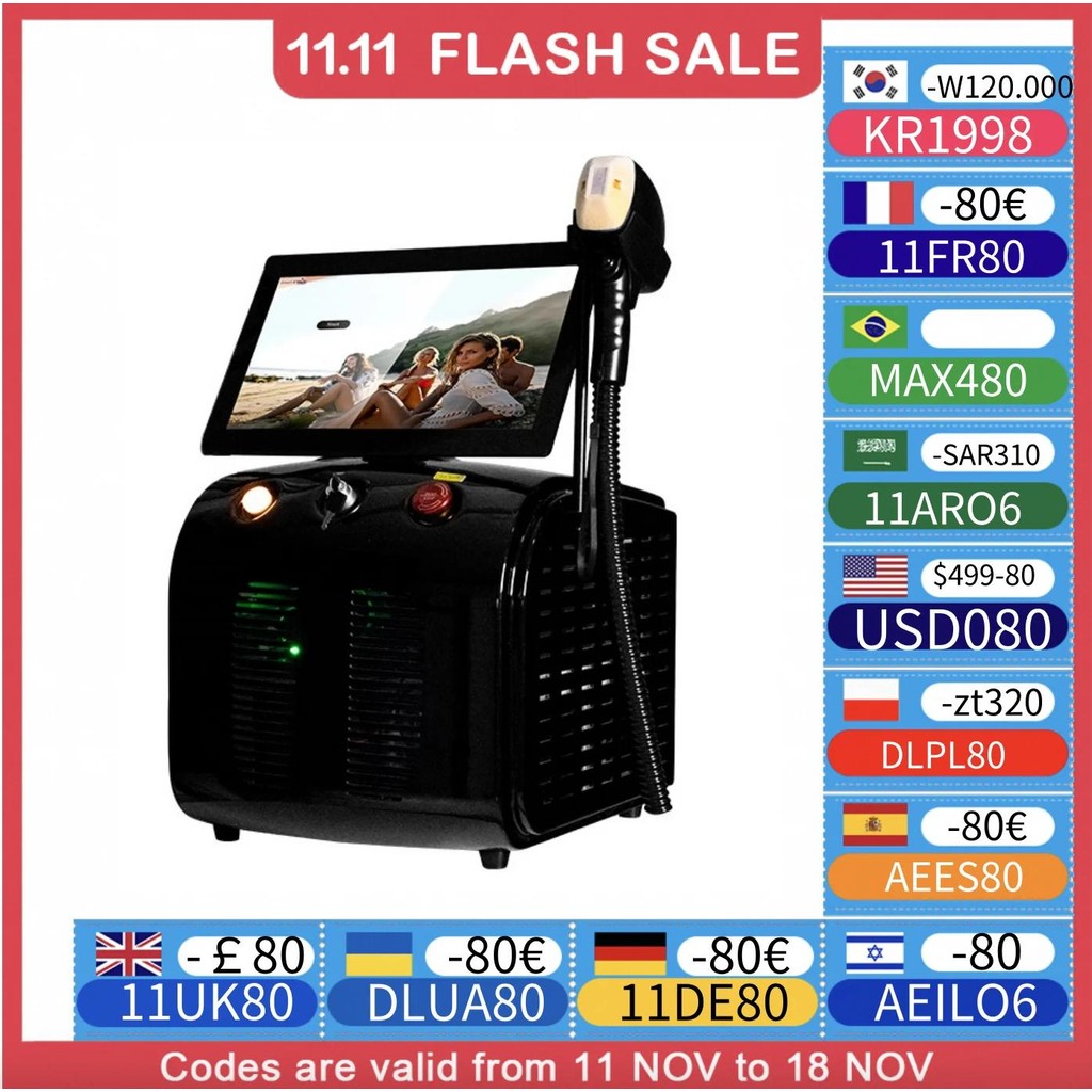 Jual 808 Diode Laser Hair Removal Machine 2025 4Wave Painless Permanent ...