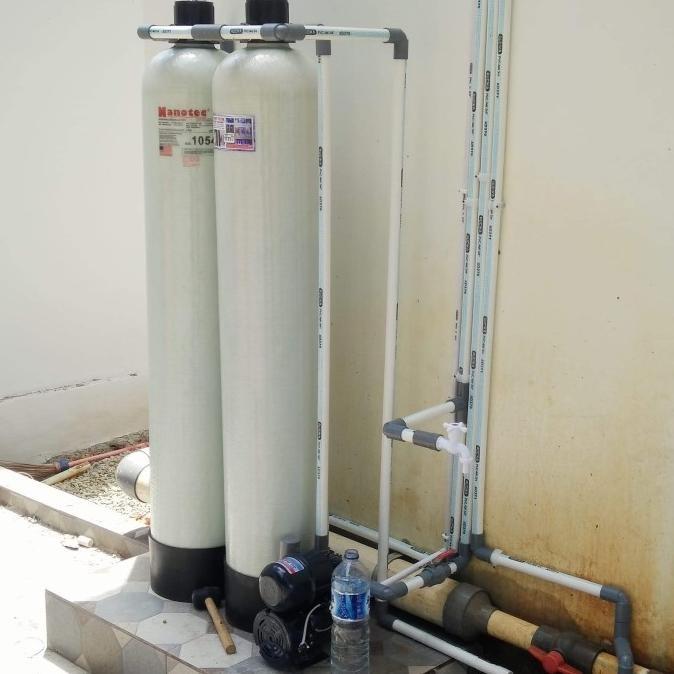 Jual paket filter air 2 tangki frp 1054 untuk air tanah/pdam/sumur ...