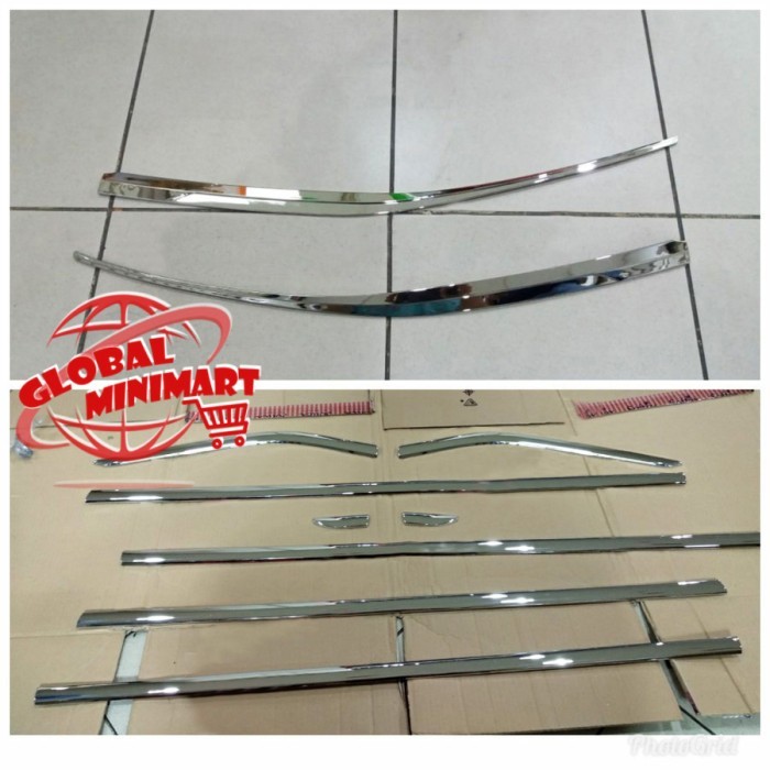 Jual Paket List Kaca Samping + List Kaca Belakang Chrome Mitsubishi ...