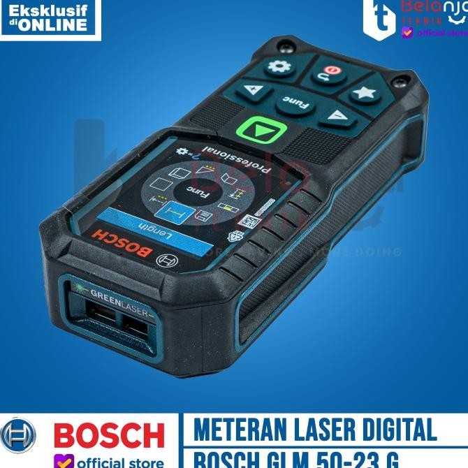Jual Bosch Meteran Laser Digital Rangefinder Glm 50-23 G 50 Meter Alat Ukur | Shopee Indonesia