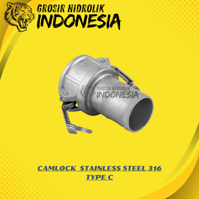 Jual 2'' COUPLING STAINLESS CAMLOCK STAINLESS STEEL 316 TYPE C 200 SIZE 2 INCH | Shopee Indonesia