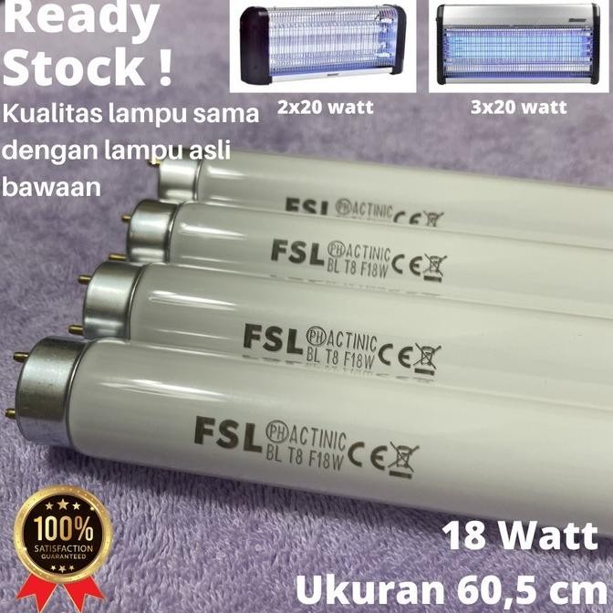 Jual Baru Lampu Perangkap Nyamuk 18/20 watt T8 FSL refill KRISBOW INSECT KILLER | Shopee Indonesia