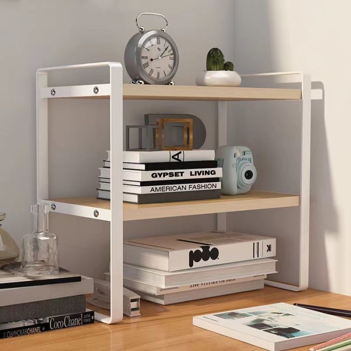 Jual Rak Buku Minimalis Rack Bracke Office Organizer Double Layer SE01 ...