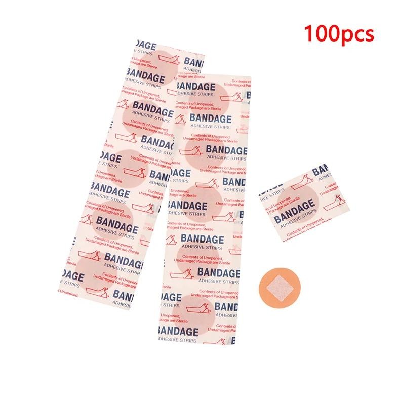 Jual 100Pcs Mini Waterproof Band Aid Round Small Wound Dressing Medical ...