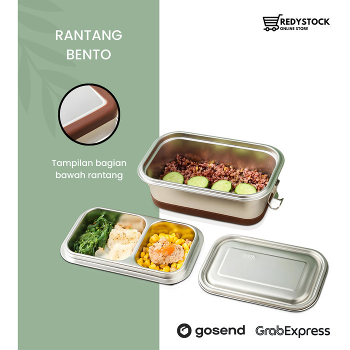 Jual Rantang Bento Kotak Makan Lunch Box 2 Layer Stainless Steel 304 ...