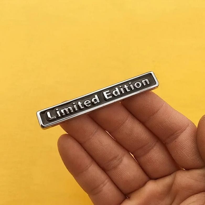 Jual 3d plating metal limited edition logo car rear fender trunk ...