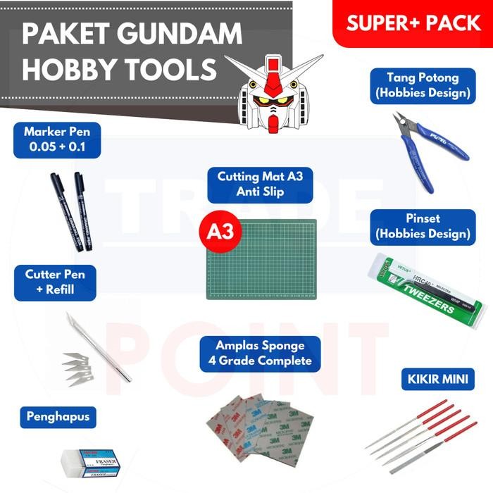 Jual Tools Set Gundam Gunpla - Tool Kit Rakit Gundam (Super+ Pack ...
