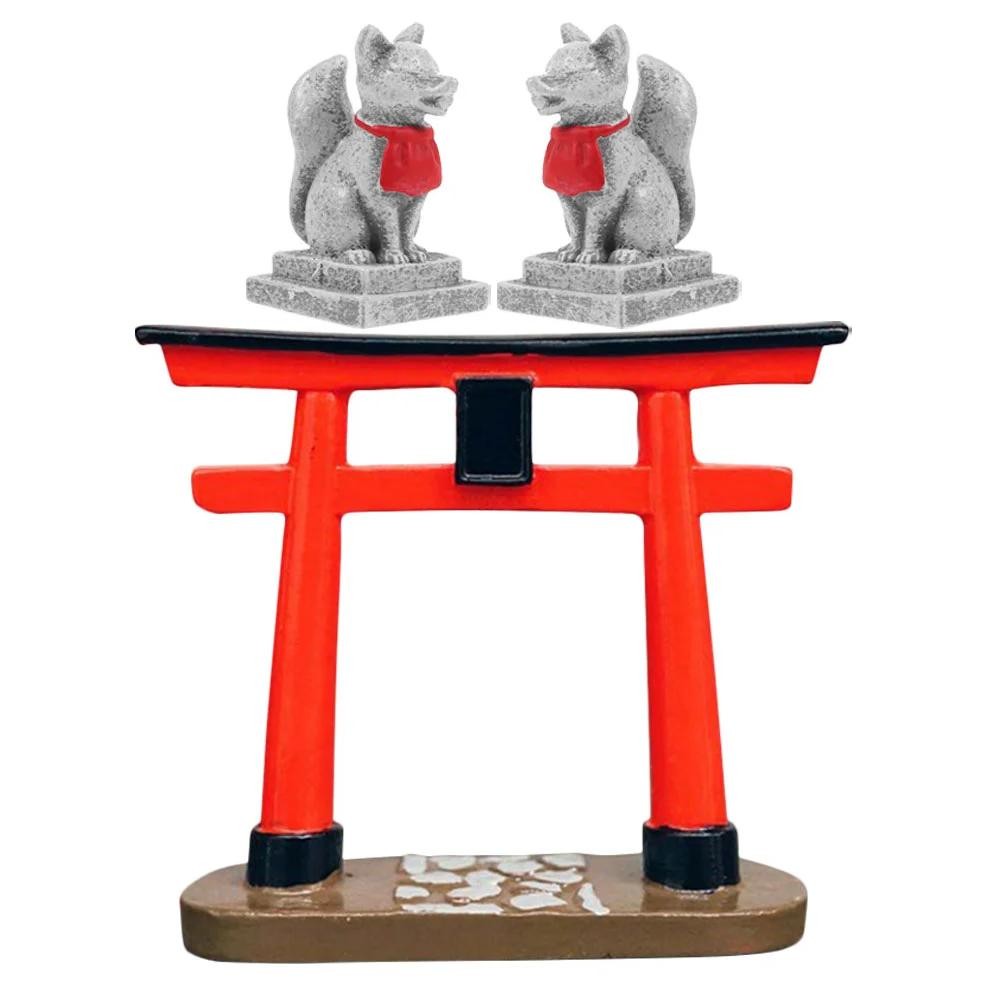 Jual japanese shinto torii gate shrine decoration fish tank sculpture ...