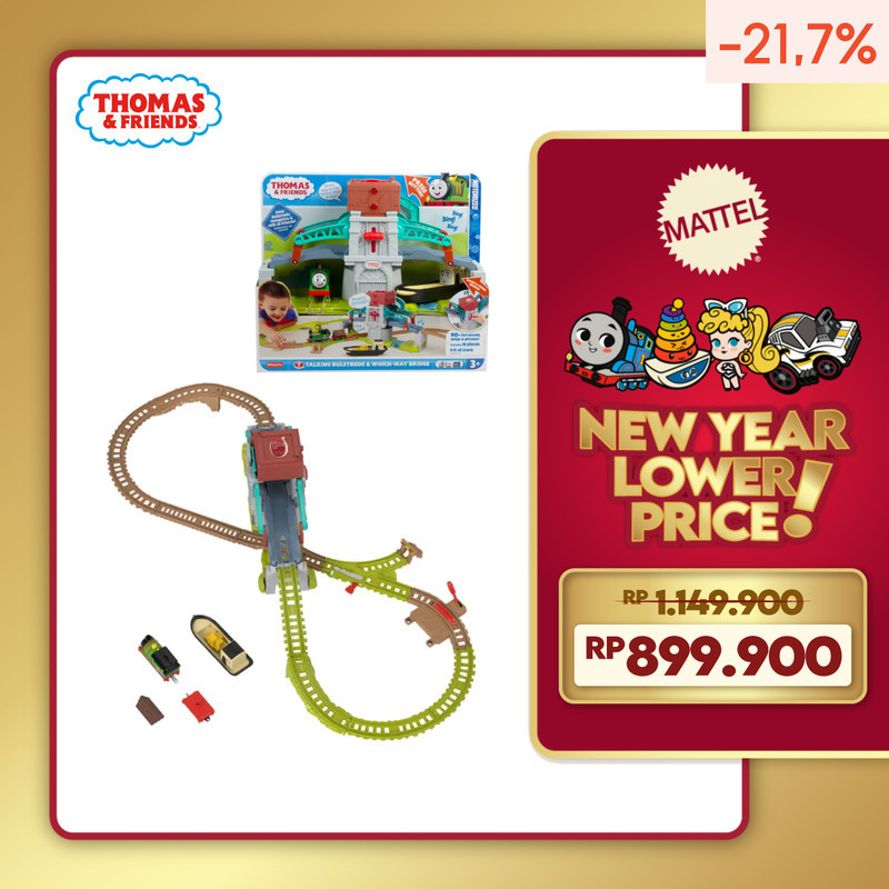 Jual NEW LOOK Thomas & Friends Talking Bulstrode & Which-Way Bridge Toy ...