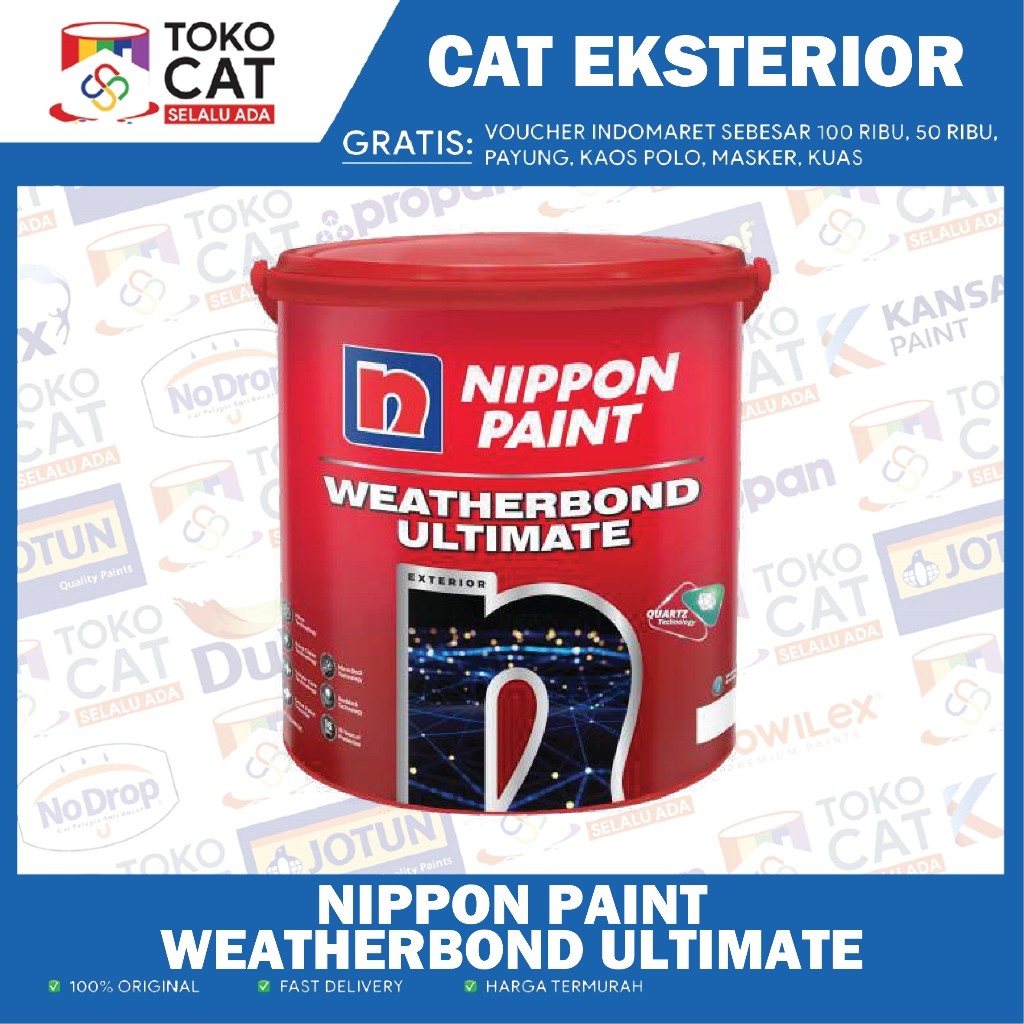 Jual NIPPON PAINT WEATHERBOND ULTIMATE 2,5 LITER // WARNA BRILLIANT ...