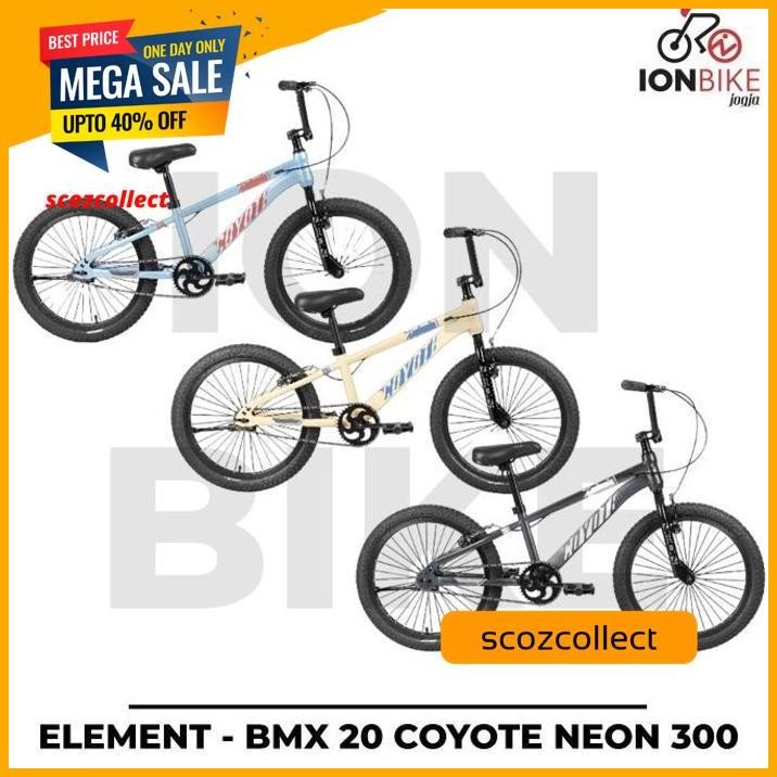 Jual SEPEDA BMX 20 ELEMENT COYOTE NEON 300 TERBARU REM V-BRAKE TEBAL ...