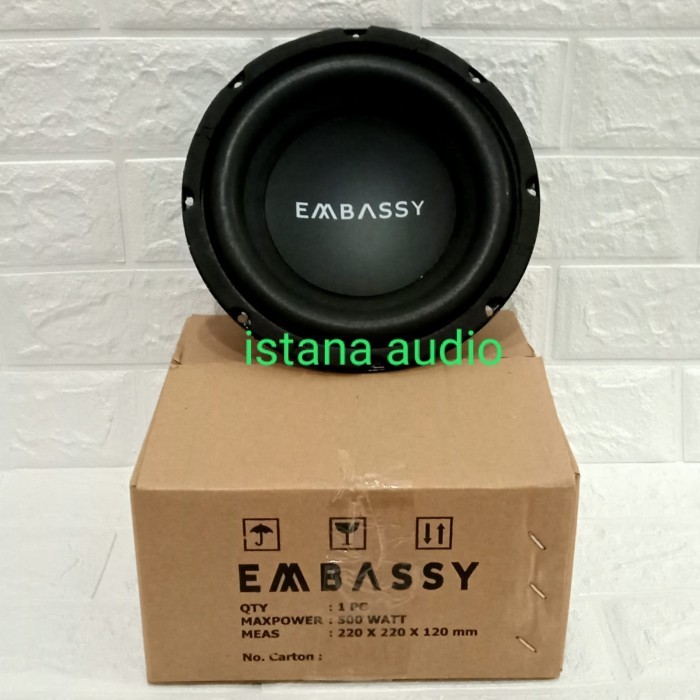 Jual Subwoofer 8 Inch Embassy ES-844 Double coil Embassy 8" ES 844 500watt | Shopee Indonesia